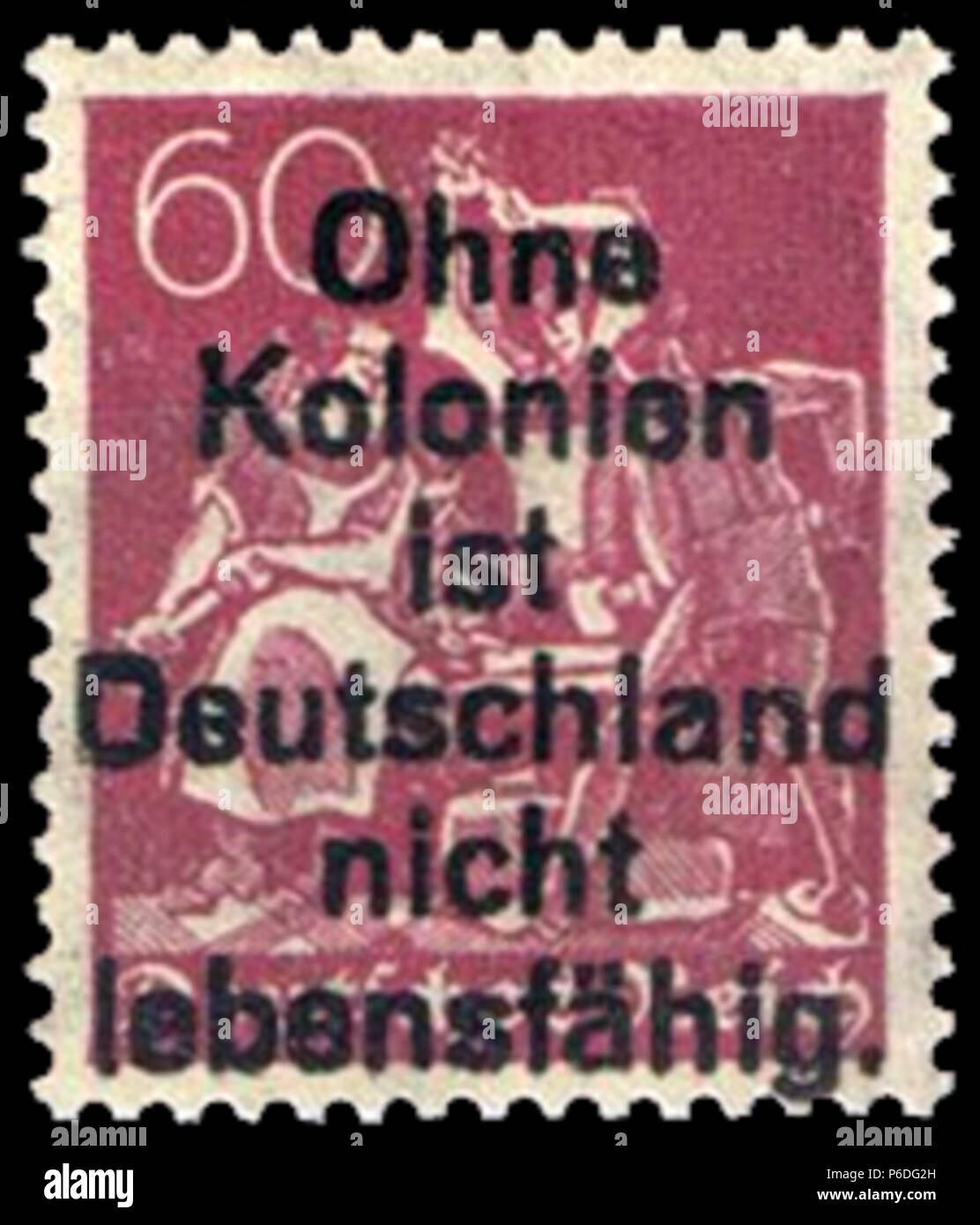 English: Private German propaganda overprint for lost colonies ...