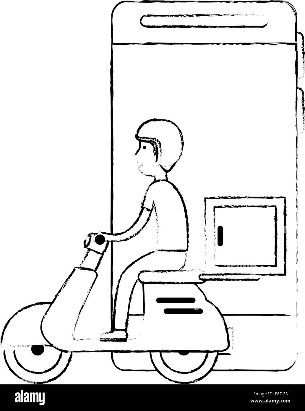 Motorcycle screen Stock Vector Images - Alamy