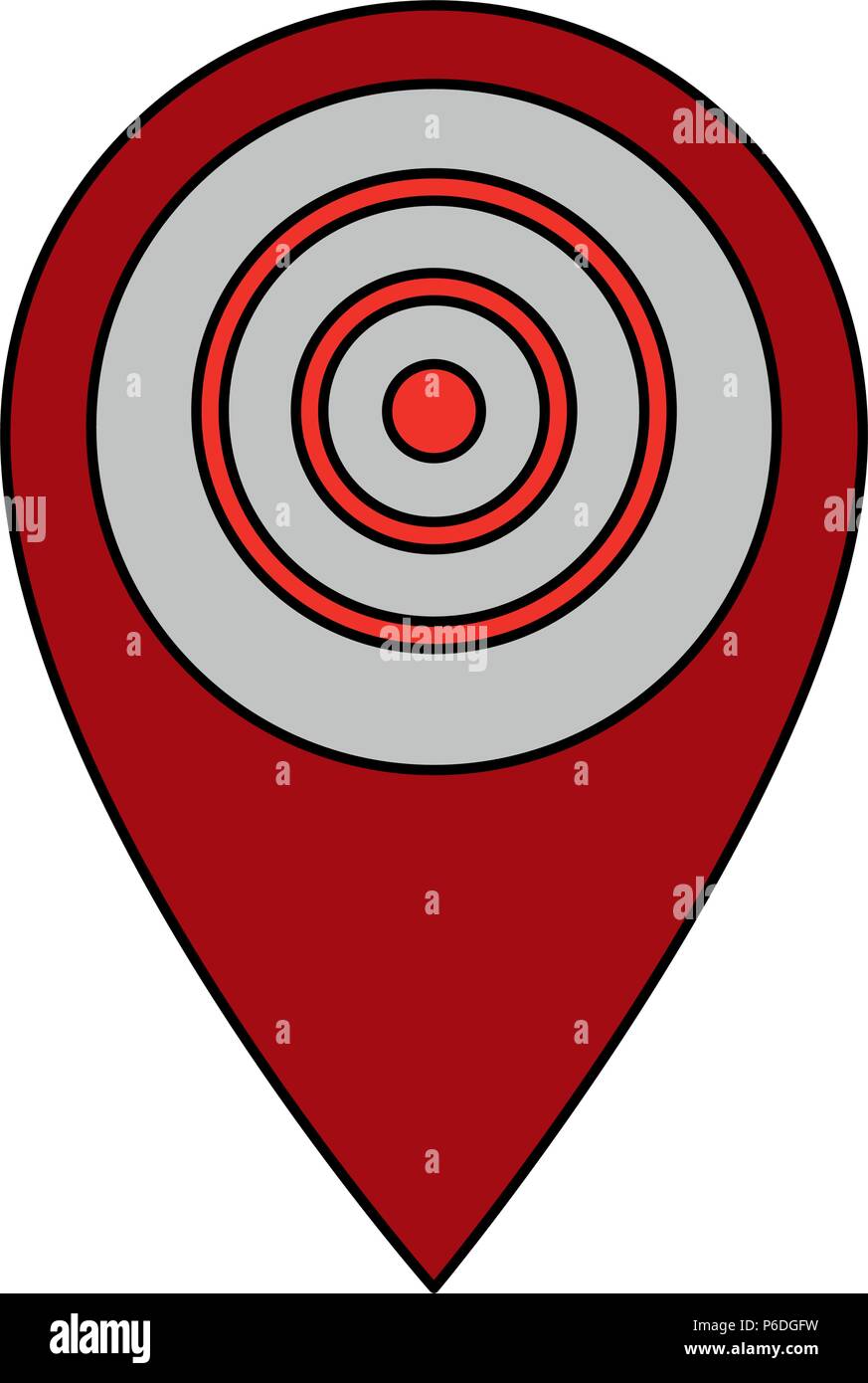 pin pointer location with target Stock Vector Image & Art - Alamy