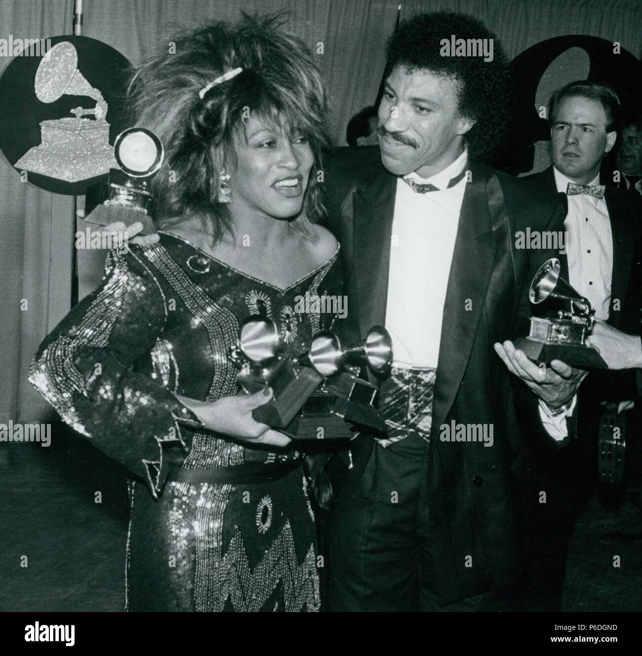 Tina Turner Lionel Ritchie 1985 Photo By John Barrett-PHOTOlink.net ...