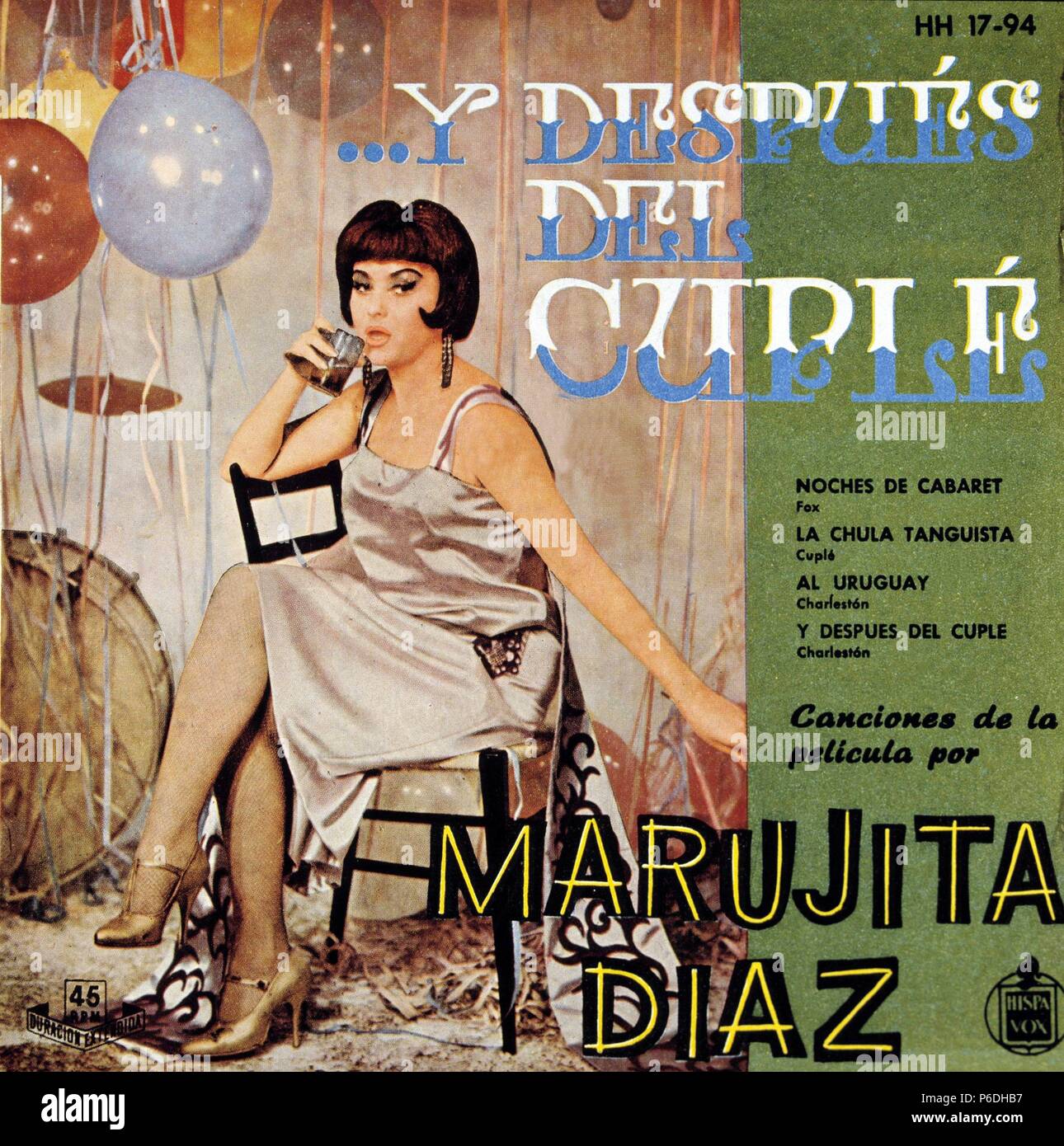 DIAZ, MARUJITA. ACTRIZ Y CANTANTE ESPAÑOLA. SEVILLA 1932. PORTADA DE ...