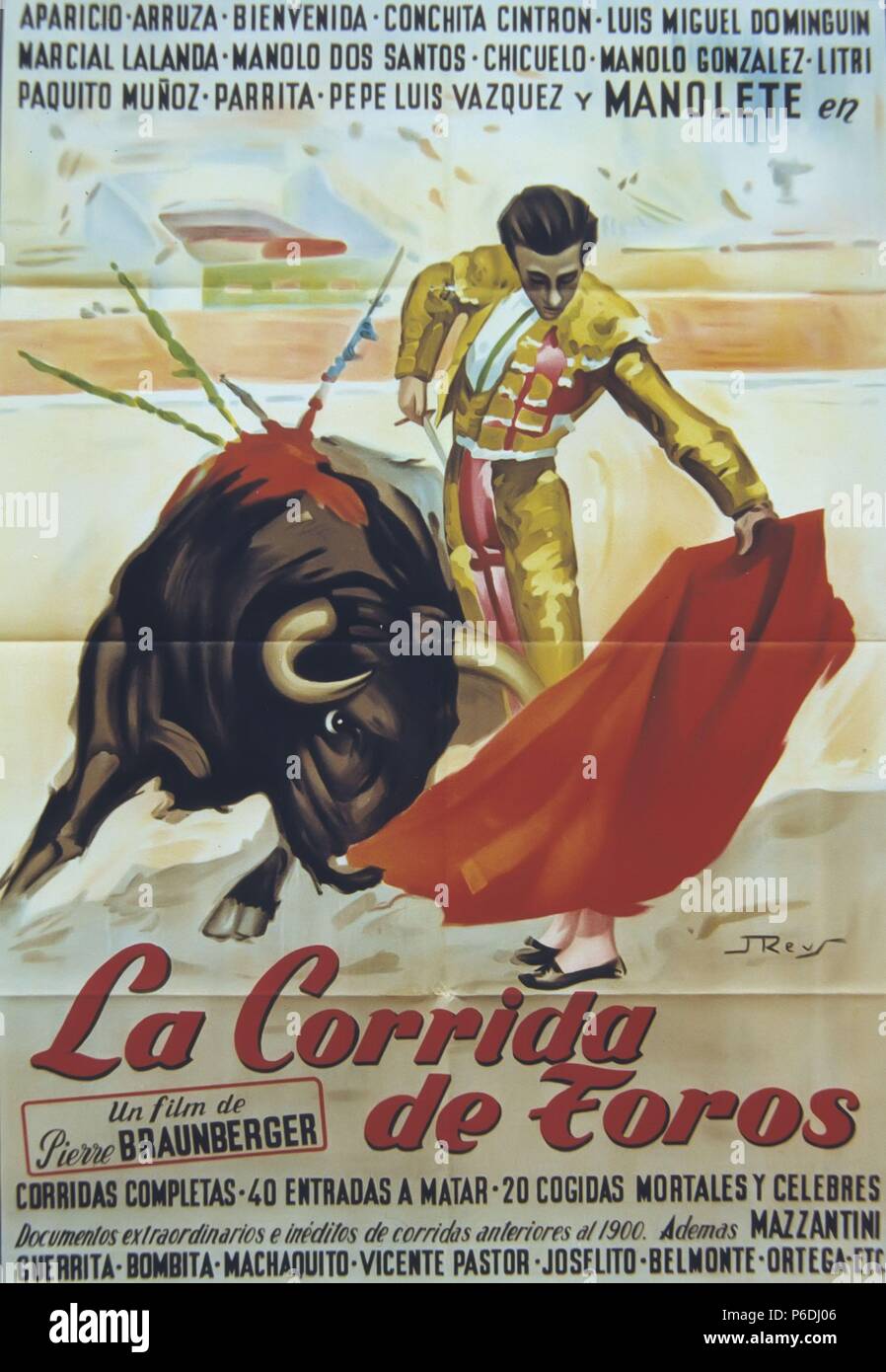 PELICULA : LA CORRIDA DE TOROS , 1951. DIRECTOR : PIERRE BRAUNBERGER ...