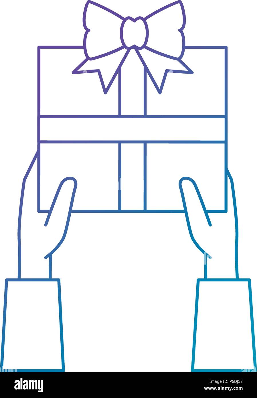 hand with gift box present icon Stock Vector Image & Art - Alamy