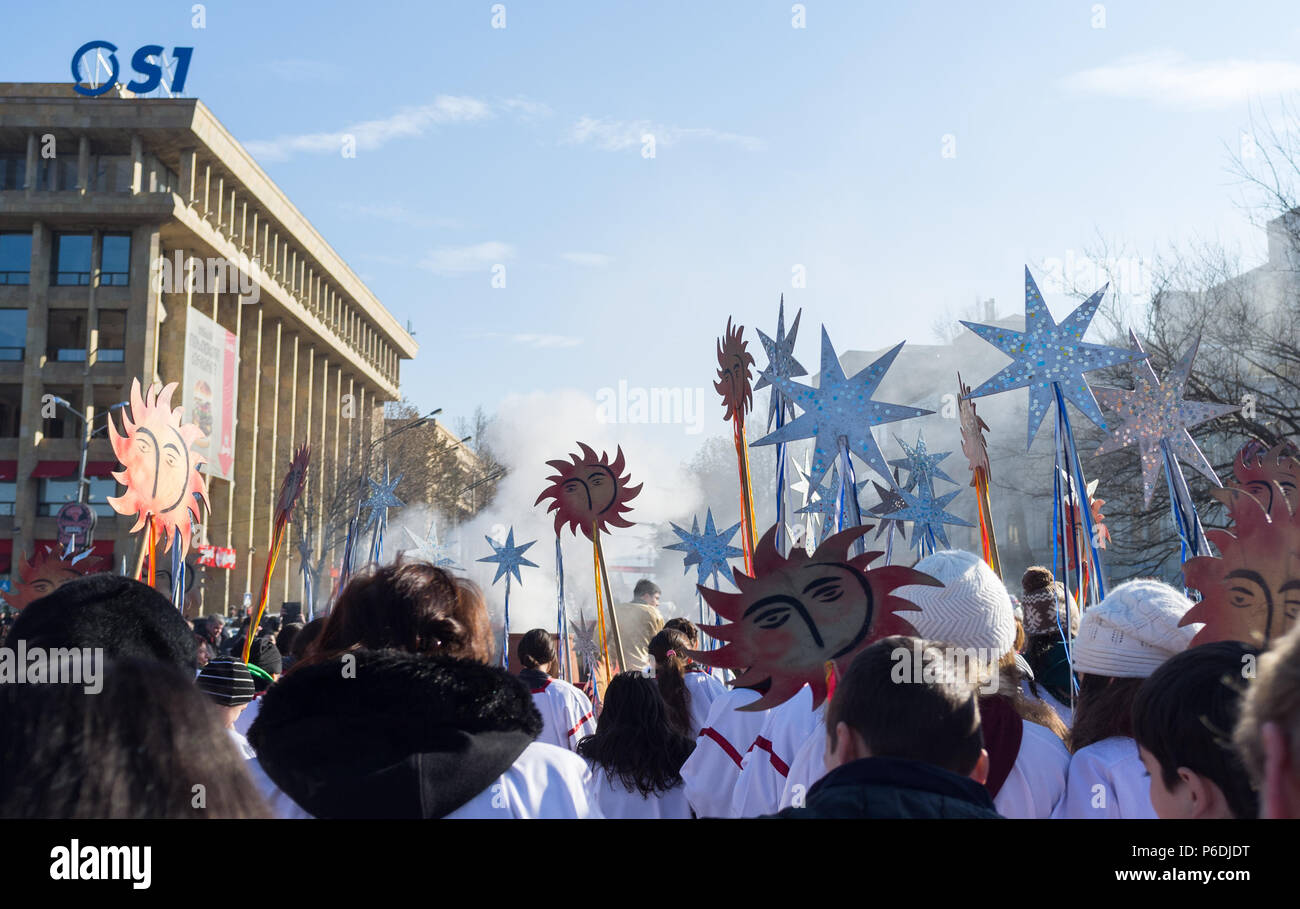 January 7, 2014. Tbilisi, Georgia. The participants of the Christmas ...