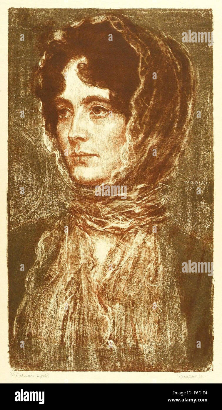 58 Karl Bauer - Münchnerin (Gattin des Künstlers), 1903 Stock Photo - Alamy