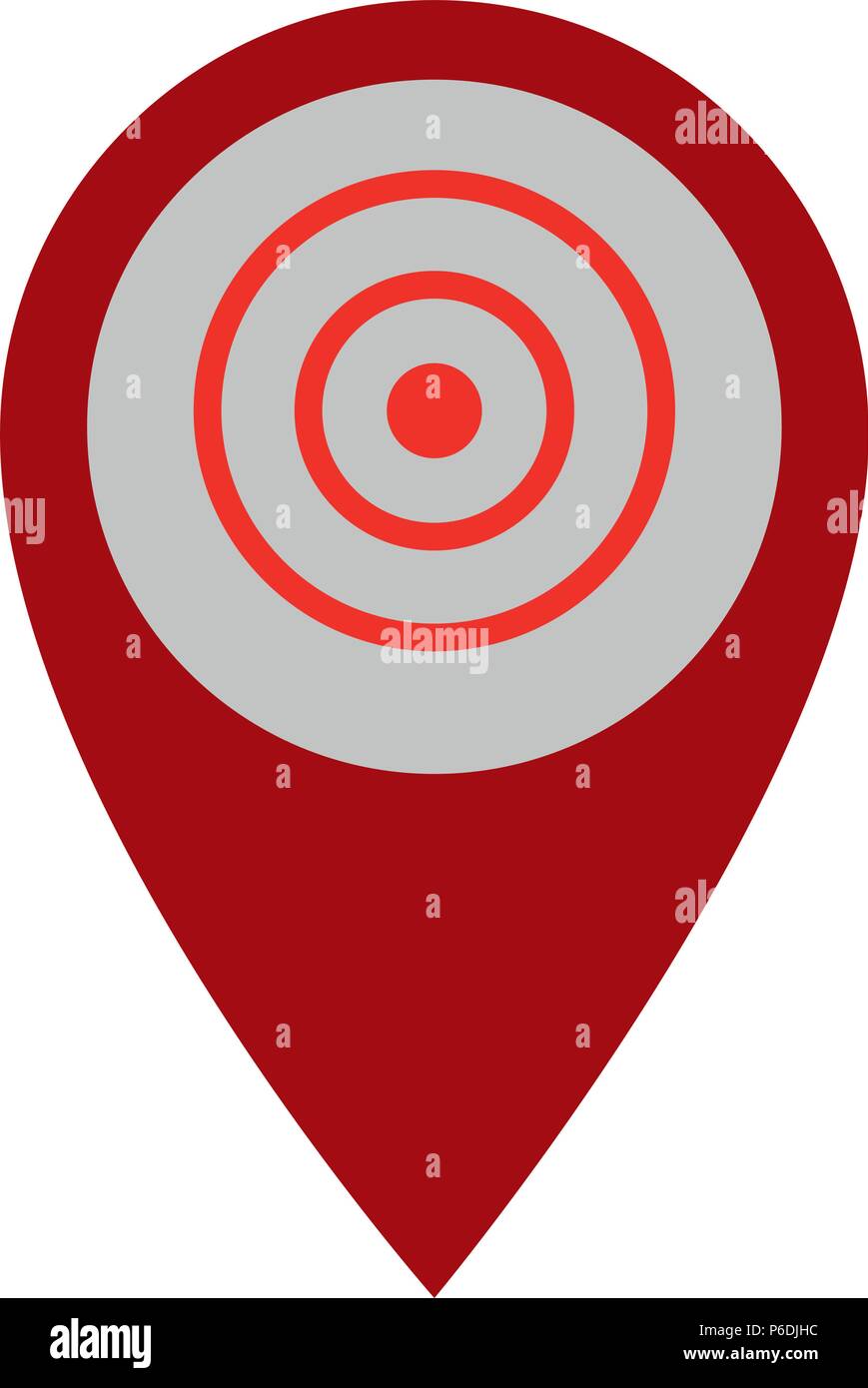 pin pointer location with target Stock Vector Image & Art - Alamy