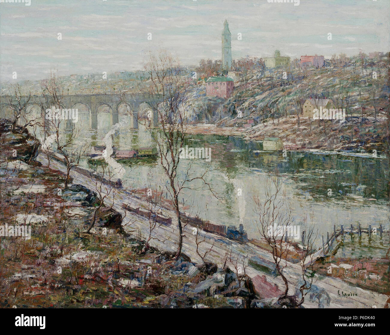 . High Bridge, Harlem River 1912 60 'High Bridge, Harlem River' by ...