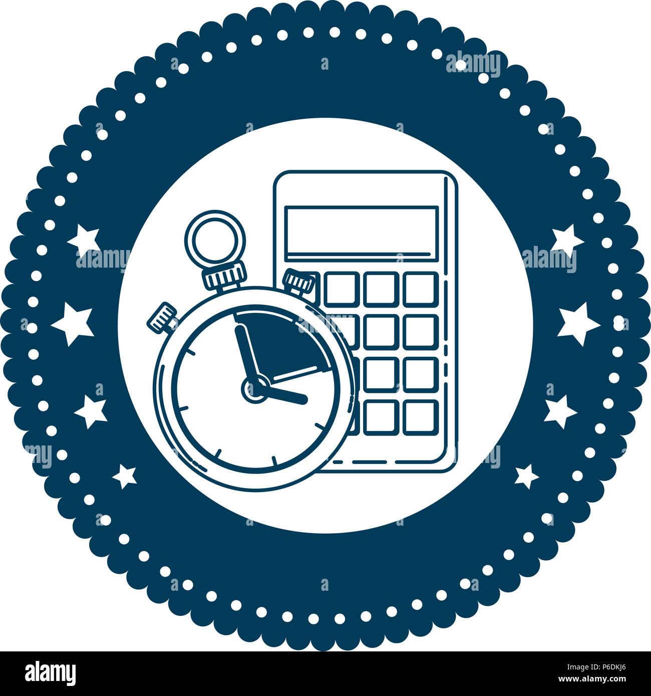 timer chronometer with calculator Stock Vector Image & Art - Alamy