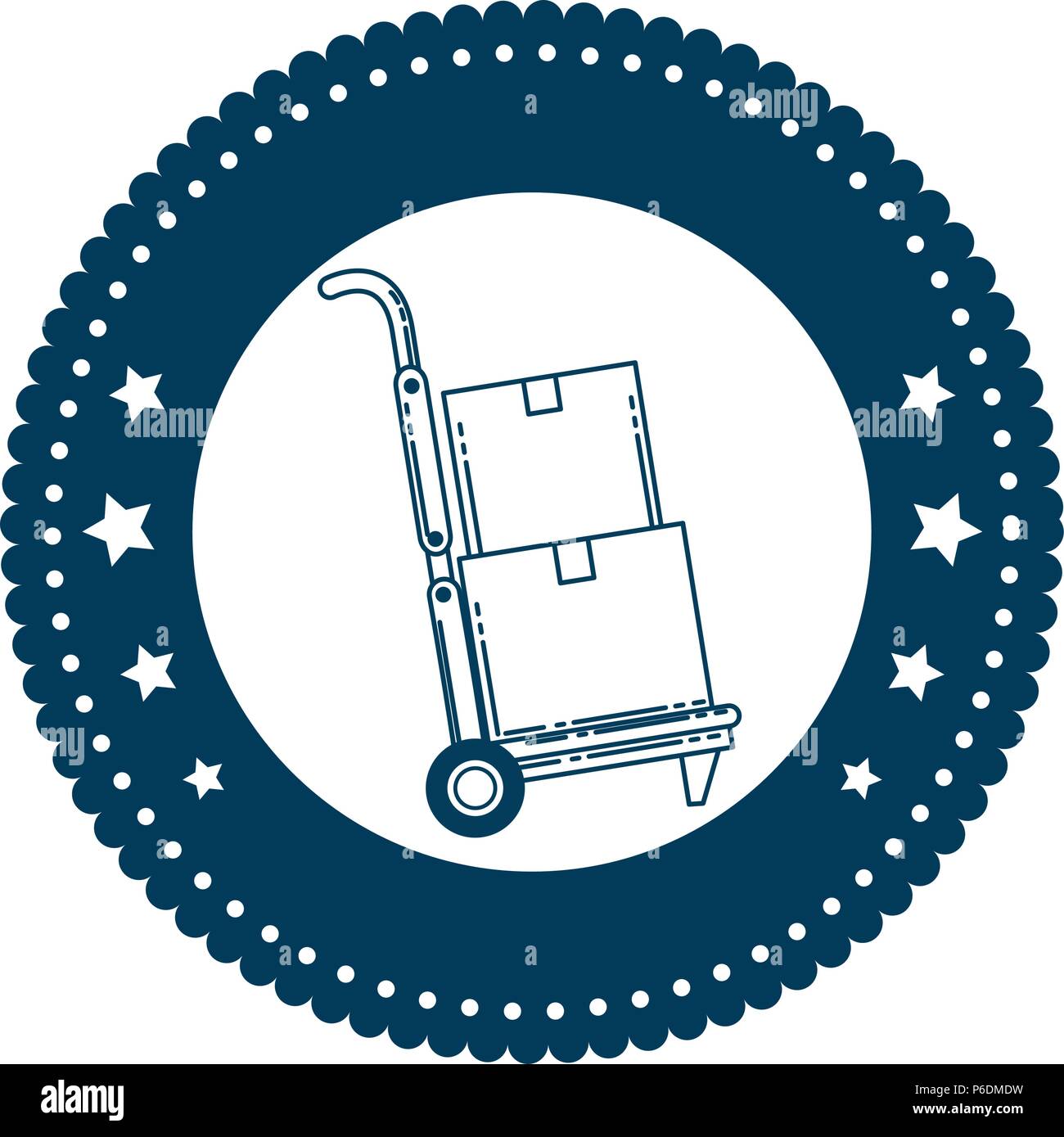Carton trolley Stock Vector Images - Alamy