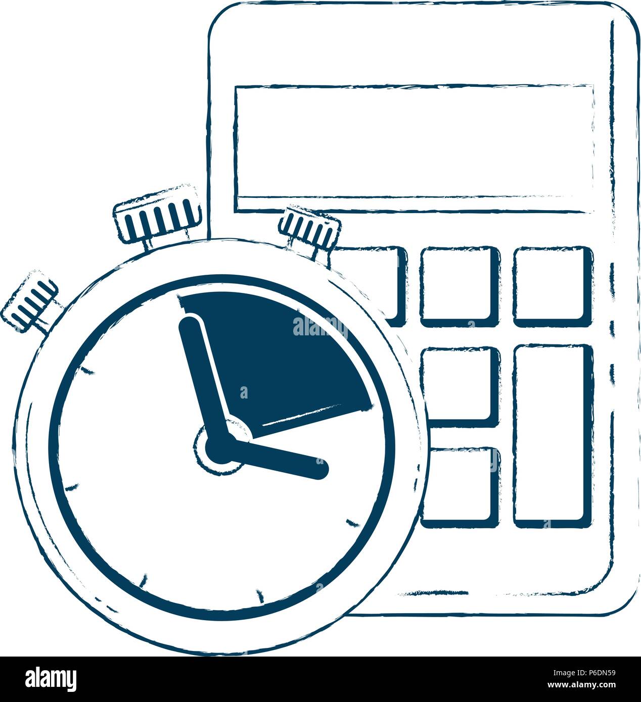 timer chronometer with calculator Stock Vector Image & Art - Alamy