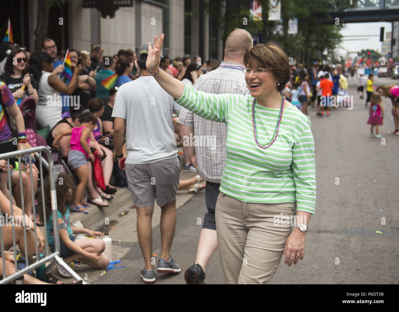 Minneapolis, Minnesota, USA. 24th June, 2018. US Senator AMY KLOBUCHAR ...