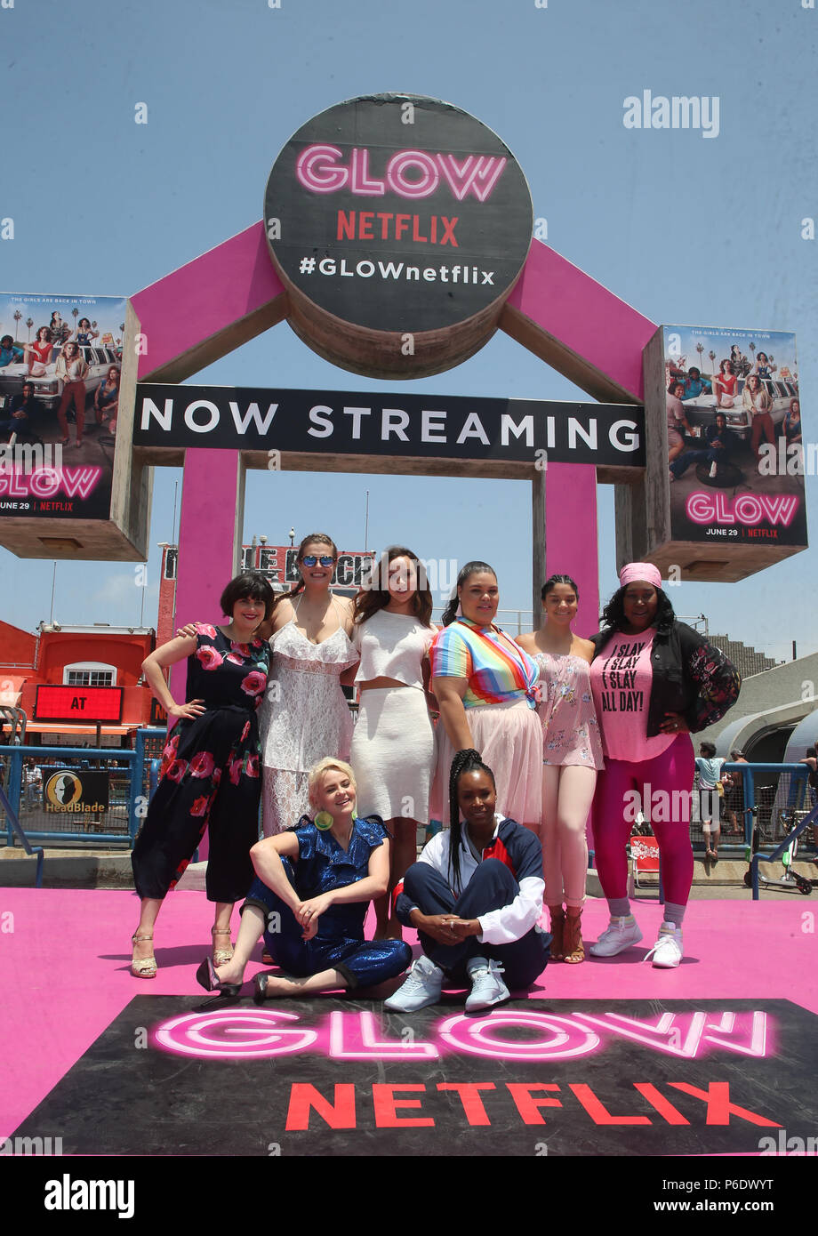 Venice, California, USA, 29th June, 2018. Rebekka Johnson, Marianna ...