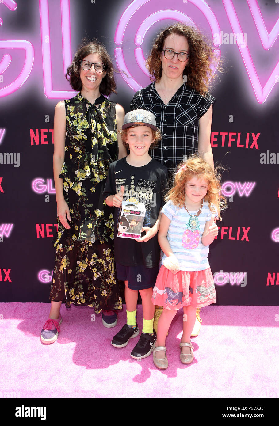 Venice, California, USA, 29th June, 2018. Carly Mensch, Liz Flahive, at ...