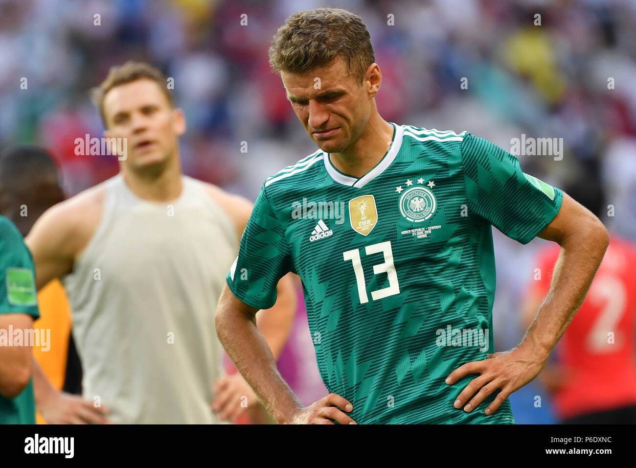Kazan, Russland. 27th June, 2018. Thomas MUELLER (GER) after End of the ...