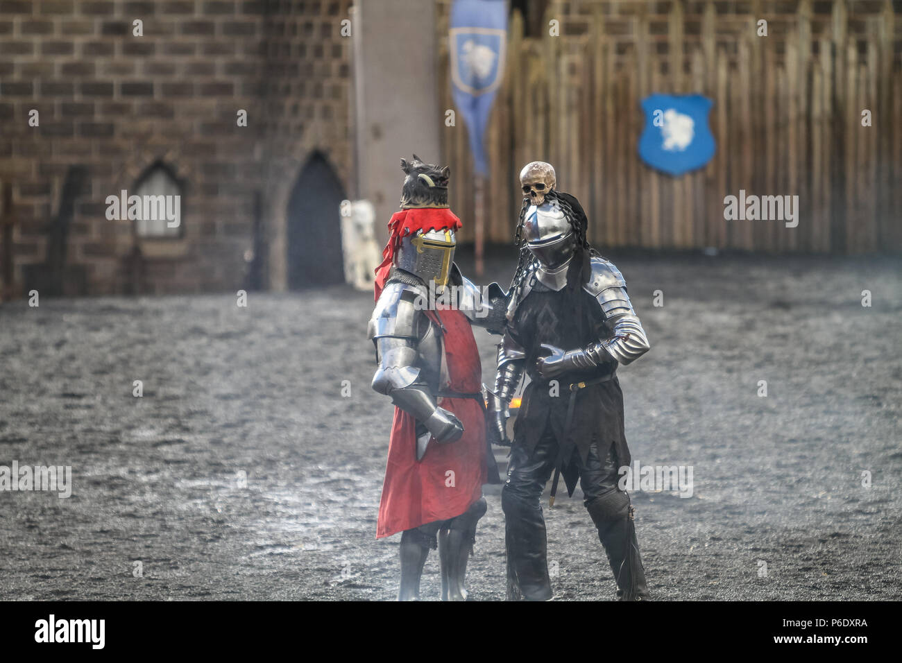 Ballarat, Victoria, Australia, 30 June 2018. Knights of Fire Display ...