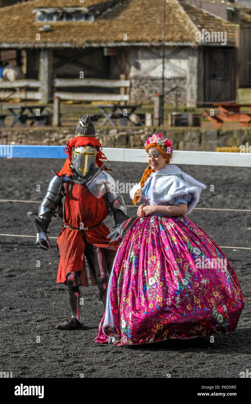 Ballarat, Victoria, Australia, 30 June 2018. Knights of Fire Display ...