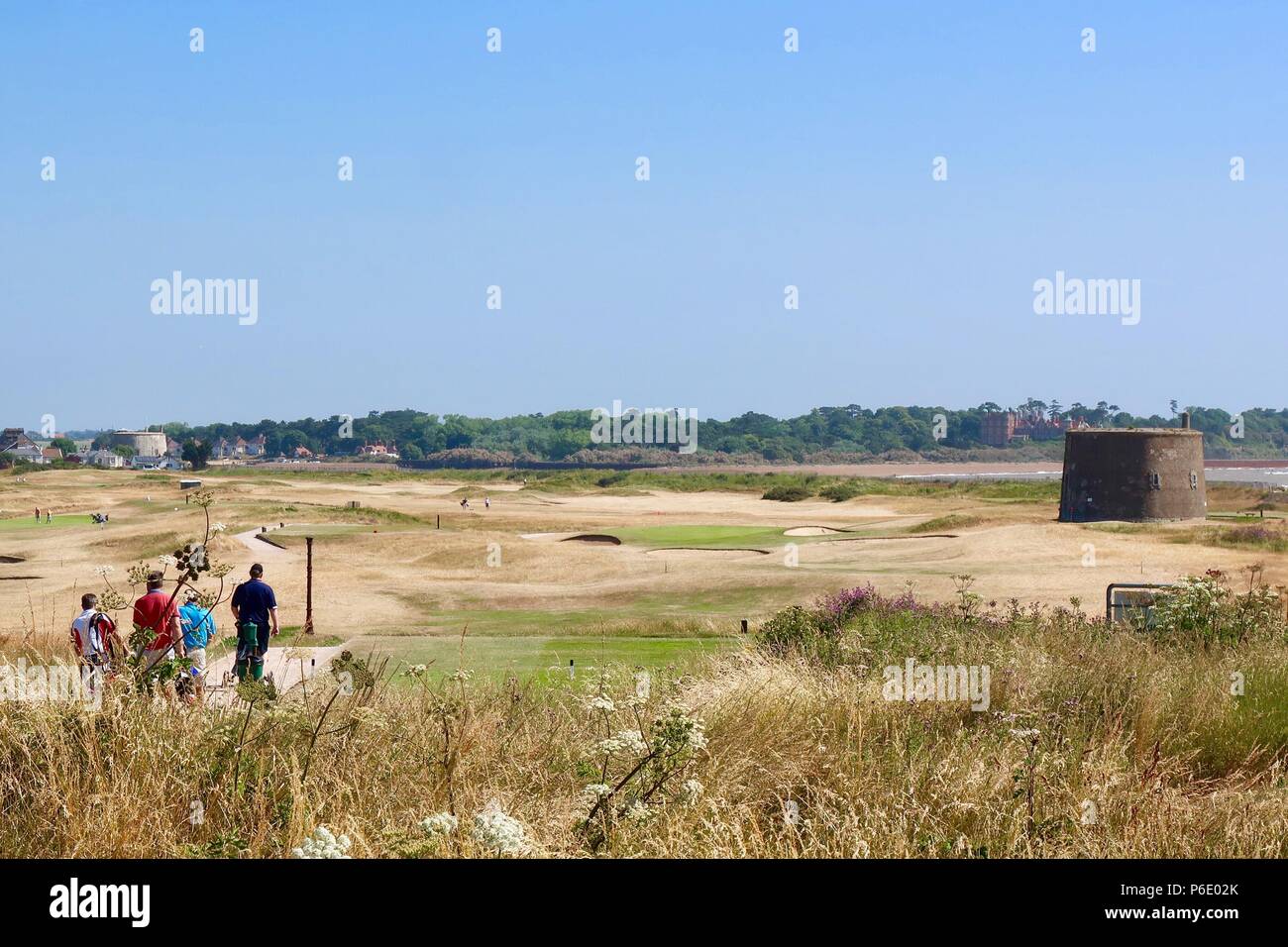 Suffolk, UK, 30 June 2018. UK Weather: Hot sunny summer morning on the ...