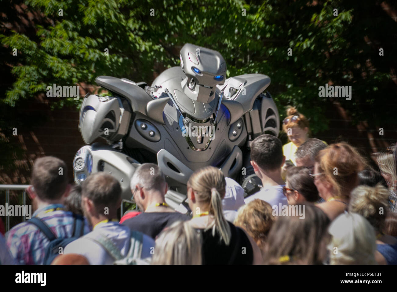 Futuristic Robotic entertainers at the Lancashire Science Festival ...