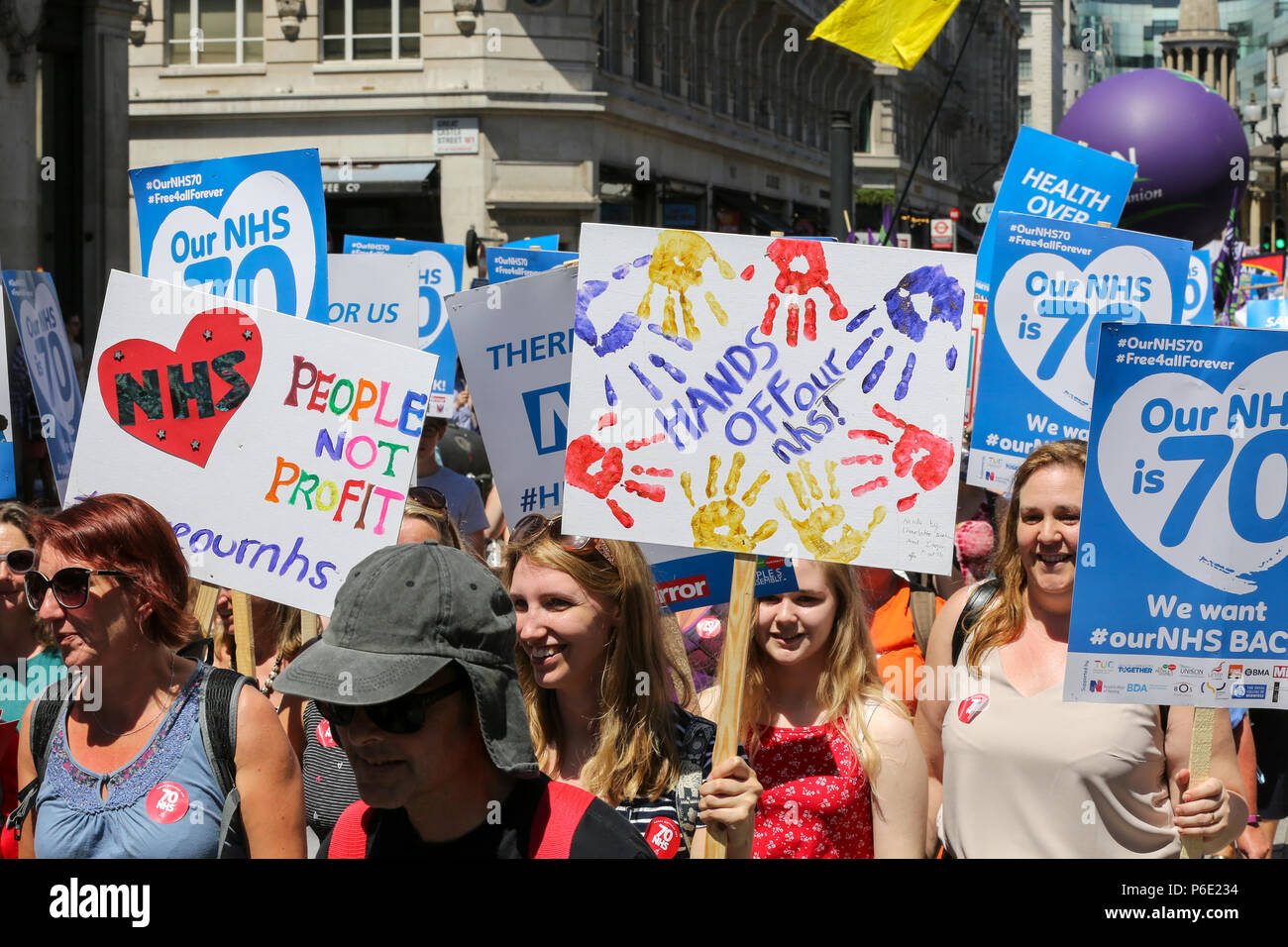 Nhs 70 years celebration hi-res stock photography and images - Alamy