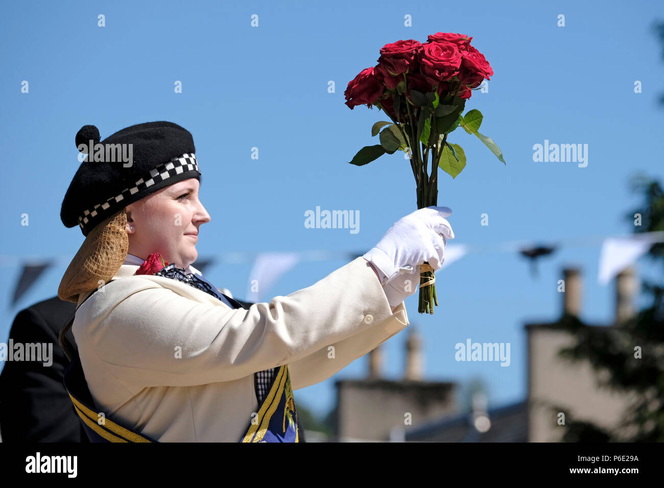 Cross with white sash hi-res stock photography and images - Alamy
