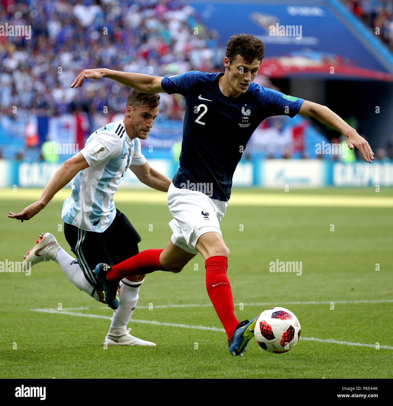 180630 Kazan June 30 2018 Xinhua Benjamin Pavard R Of