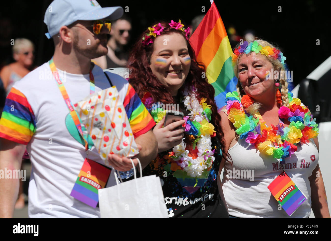 Dublin, Ireland. 30th June 2018. Participants in this years LGBTQ Pride ...