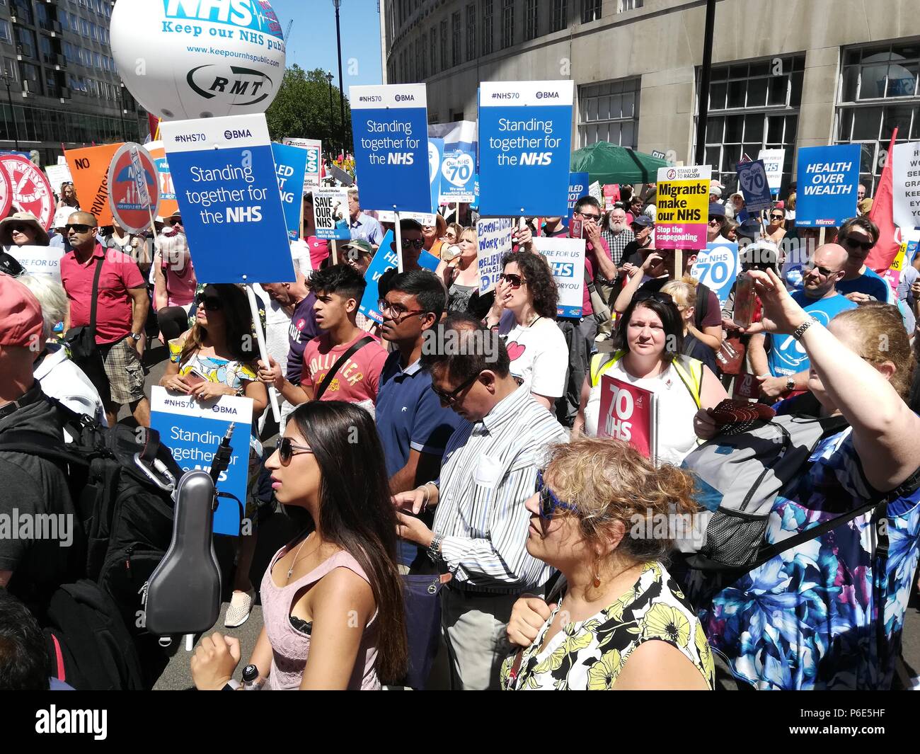 London, UK, 30 June 2018. London, UK, 30 June 2018. NHS celebrates 70 ...