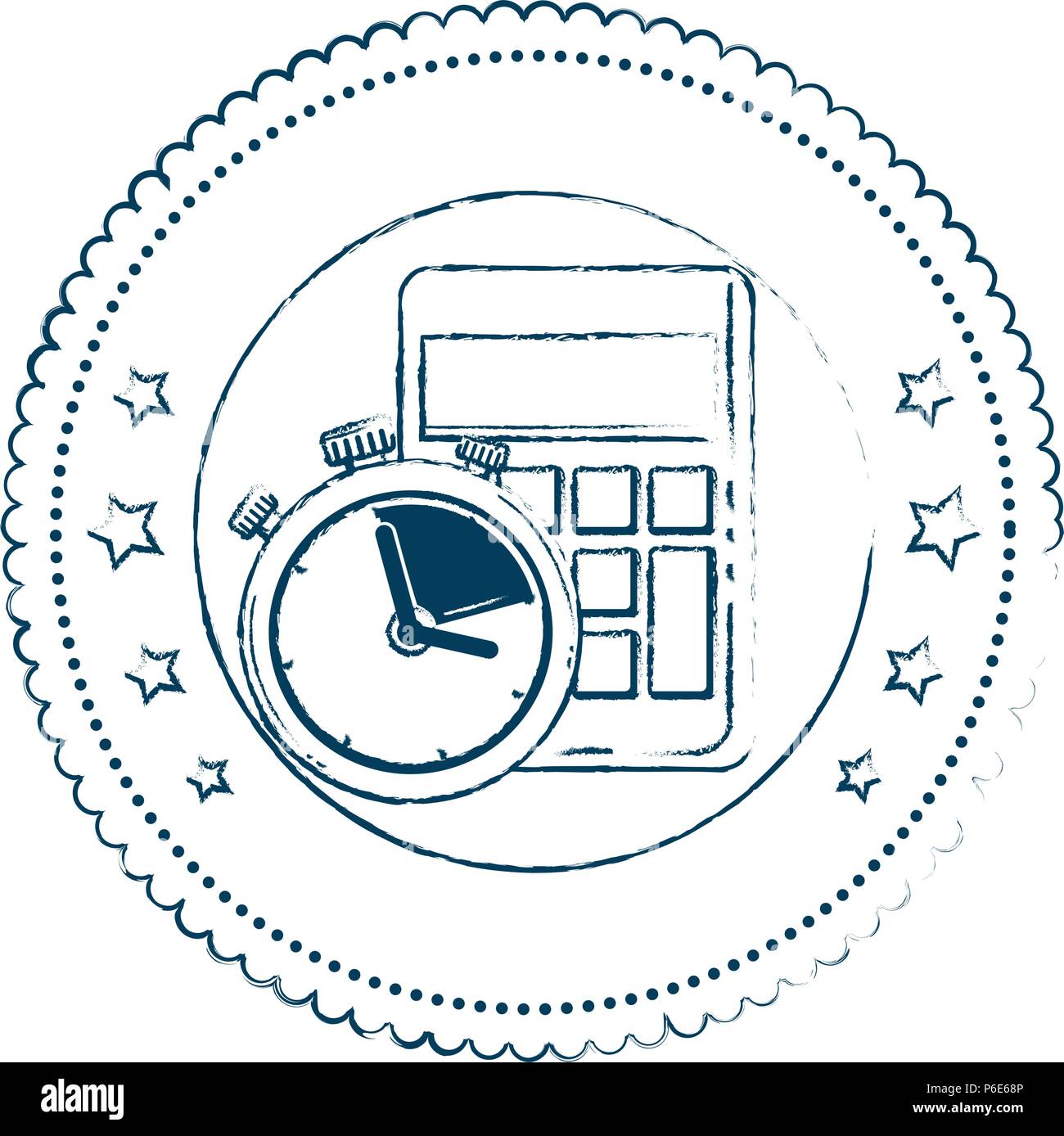 timer chronometer with calculator Stock Vector Image & Art - Alamy