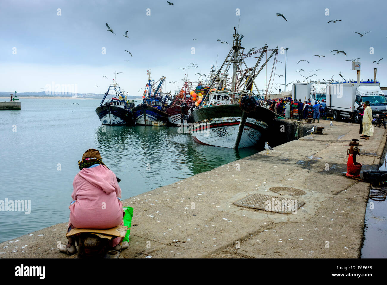 Fish landing at port hi-res stock photography and images - Alamy