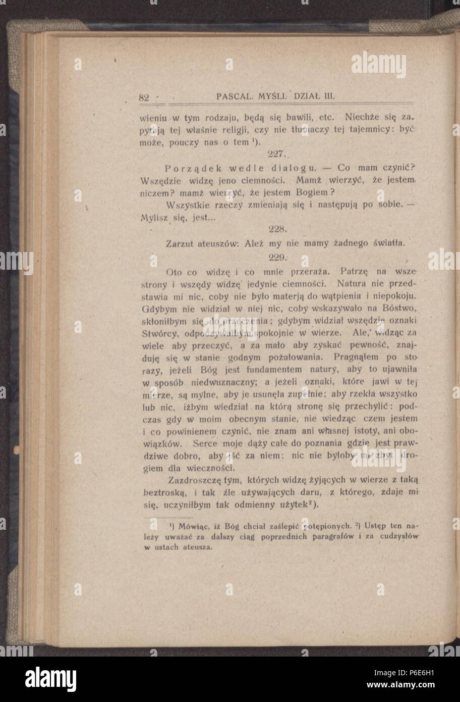 68 PL Blaise Pascal-Myśli 110 Stock Photo - Alamy