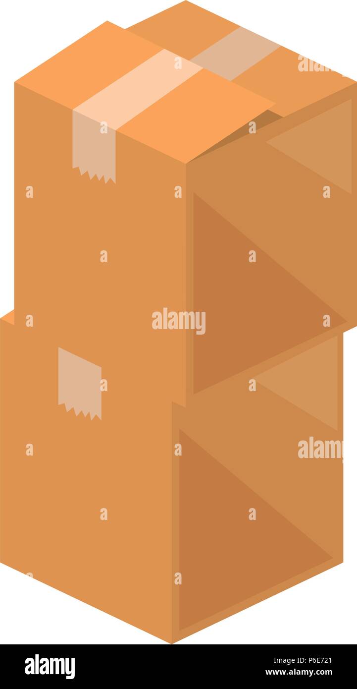 packing boxes carton icon Stock Vector Image & Art - Alamy