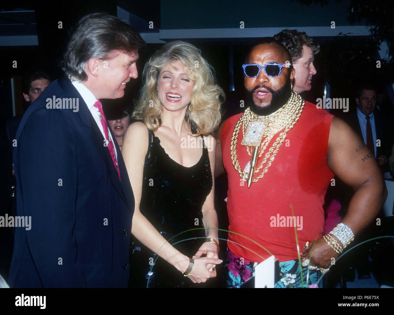 Donald & Marla Trump Mr T 1991 Photo By John Barrett/PHOTOlink.net ...