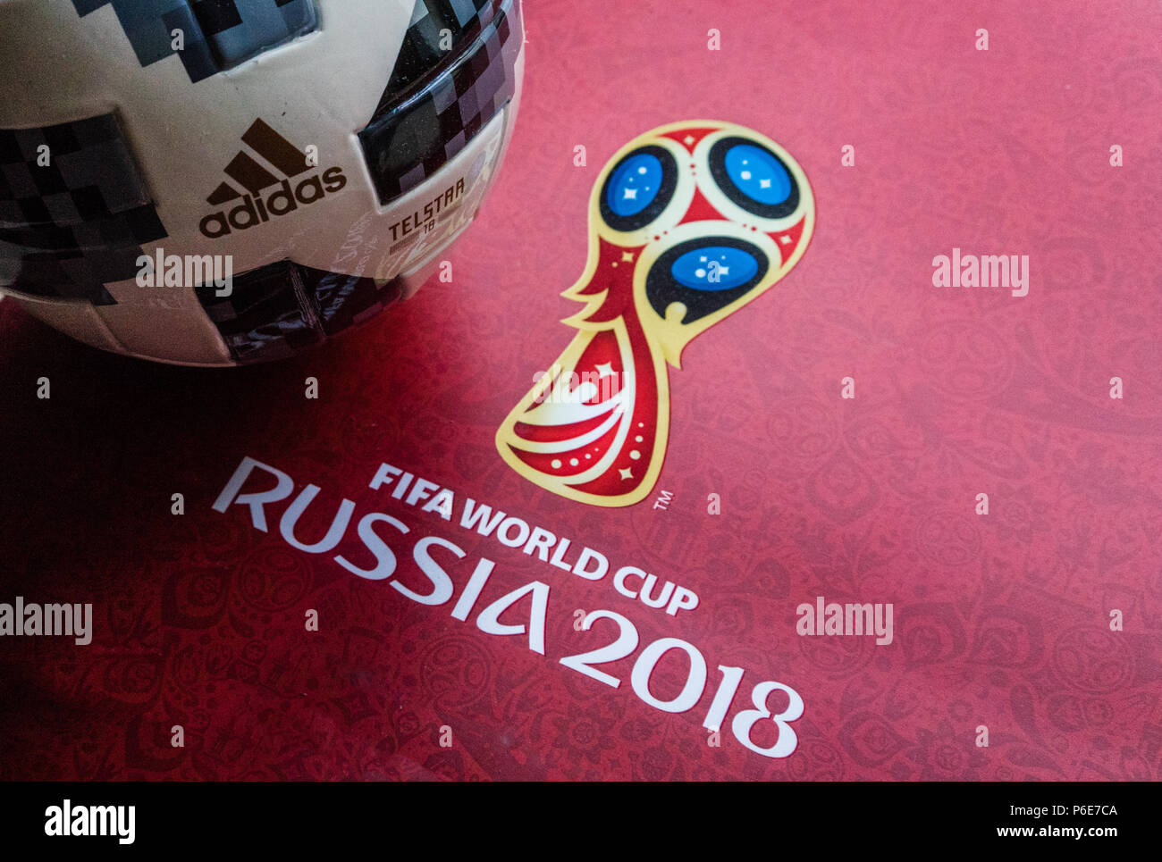 8 April 2018 Moscow Russia Official Ball Of The 2018 Fifa World Cup