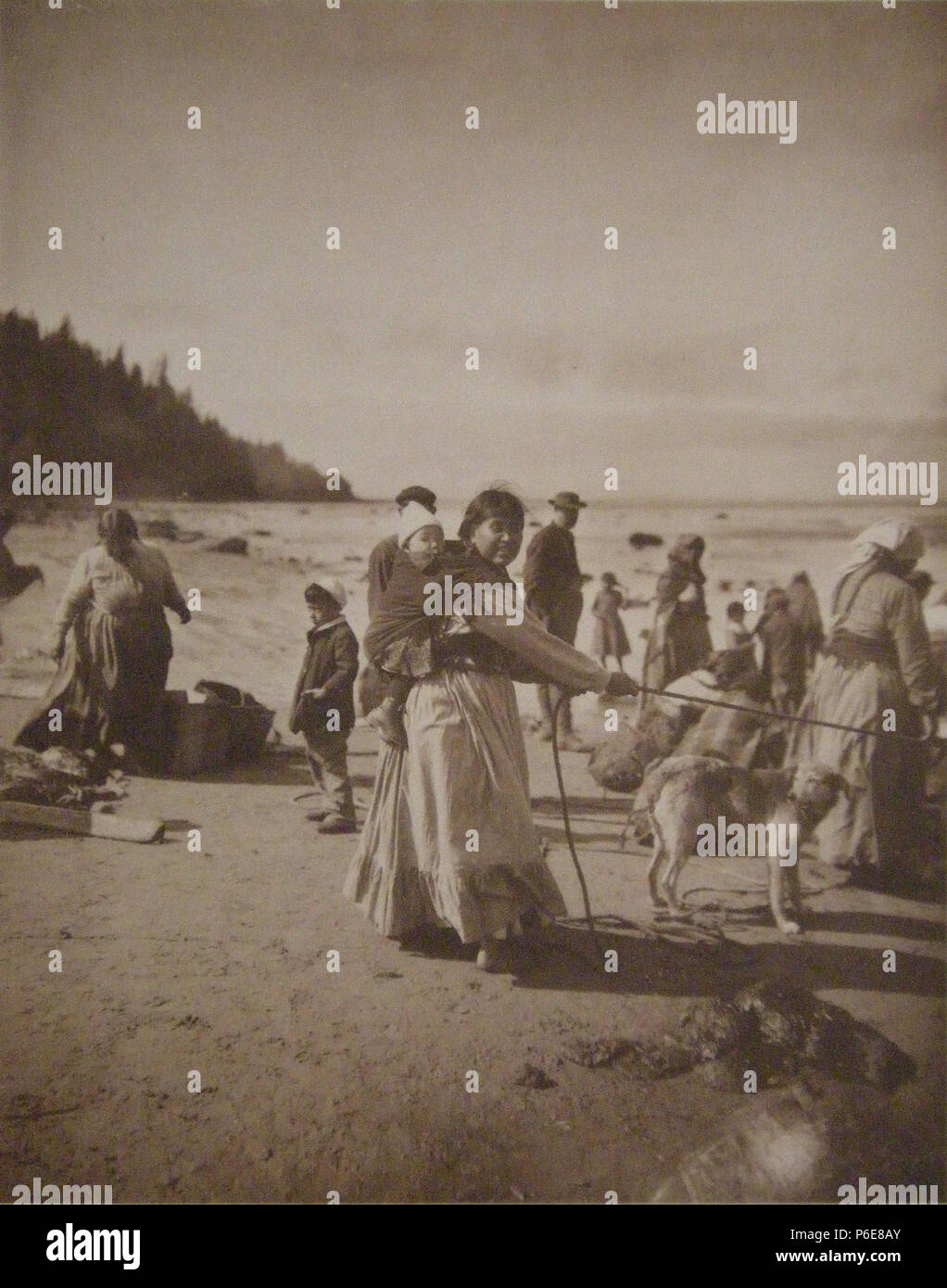 'In a Contented Old Age'; photograph of Makah Indians. 1910 55 Indian ...