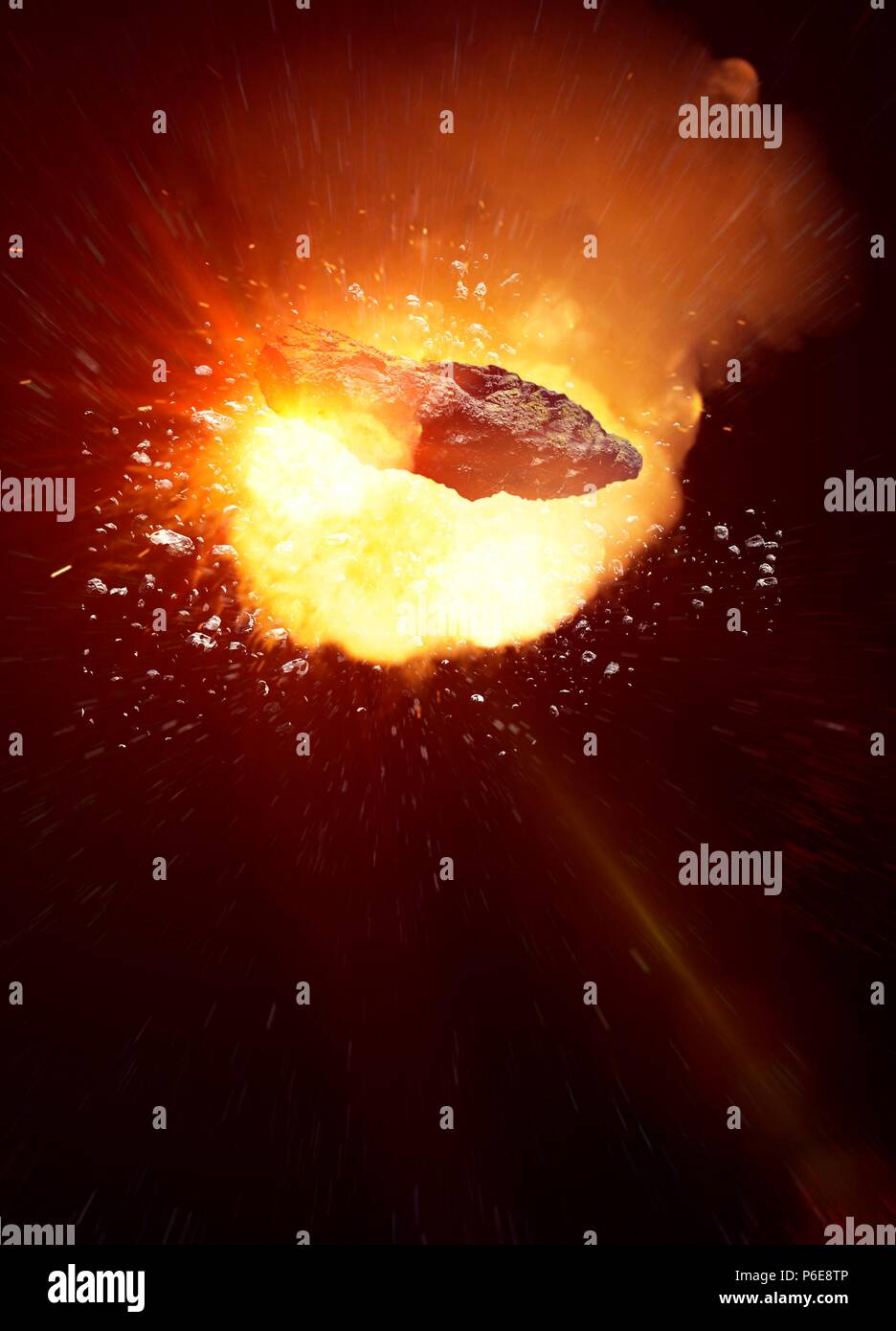 Asteroid illustration hi-res stock photography and images - Alamy