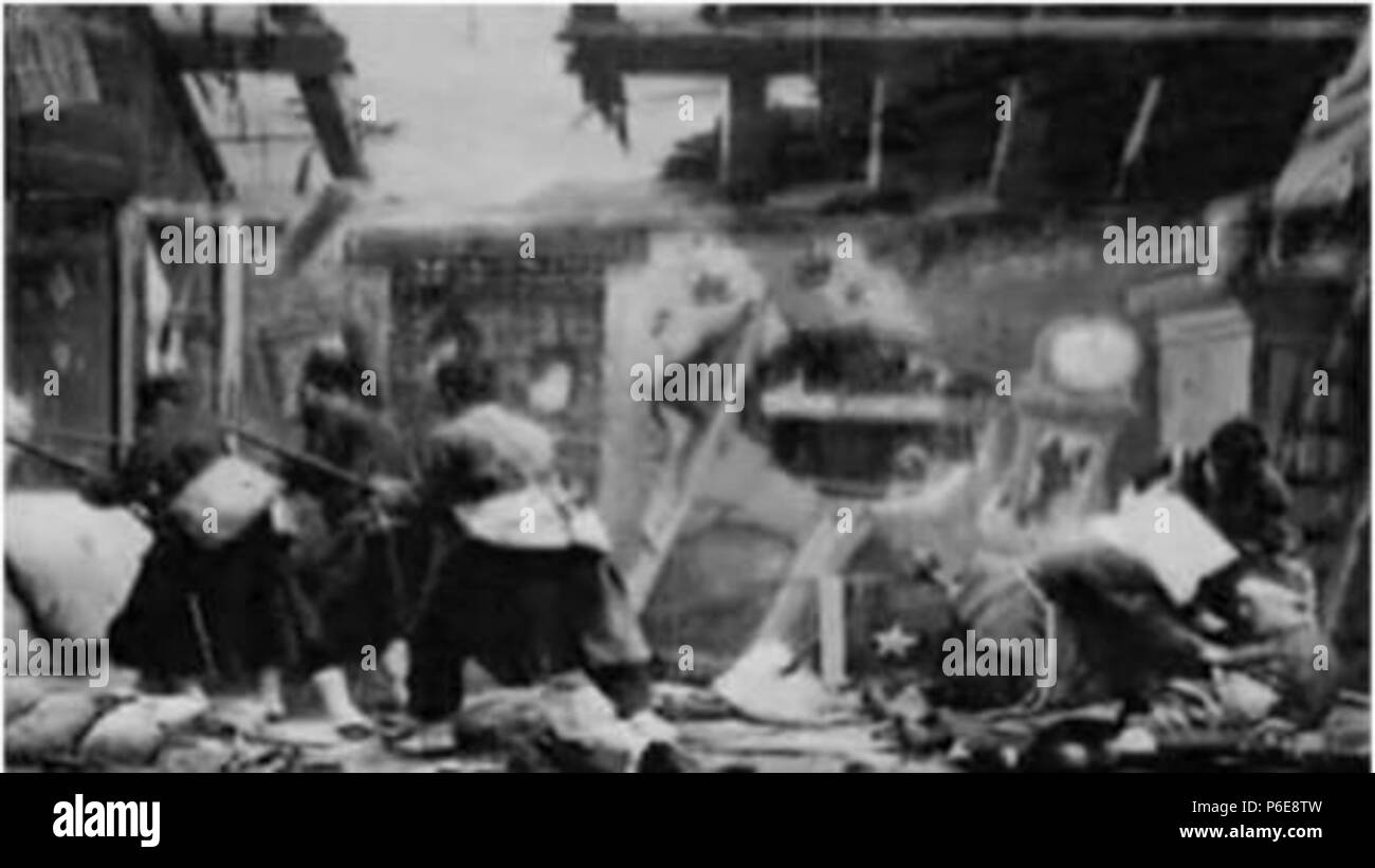 English: Screenshot from the film The Last Cartridges (1897) Français ...