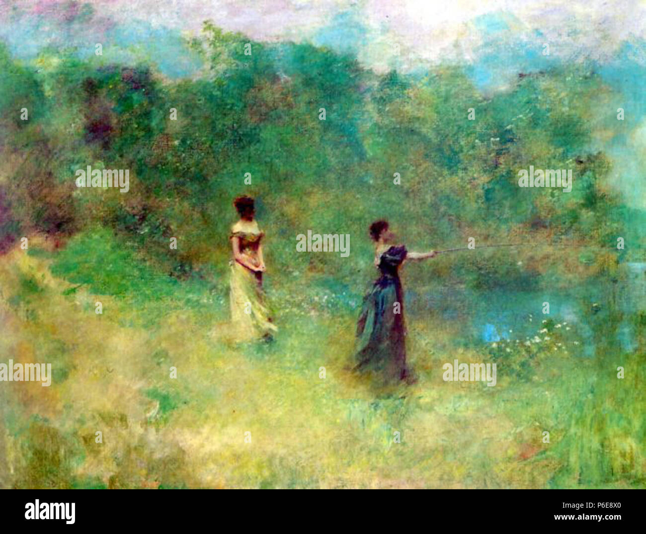 Thomas Dewing: Summer oil on canvas 42 1/8 x 54 1/4 in. (107.0 x 137.8 ...