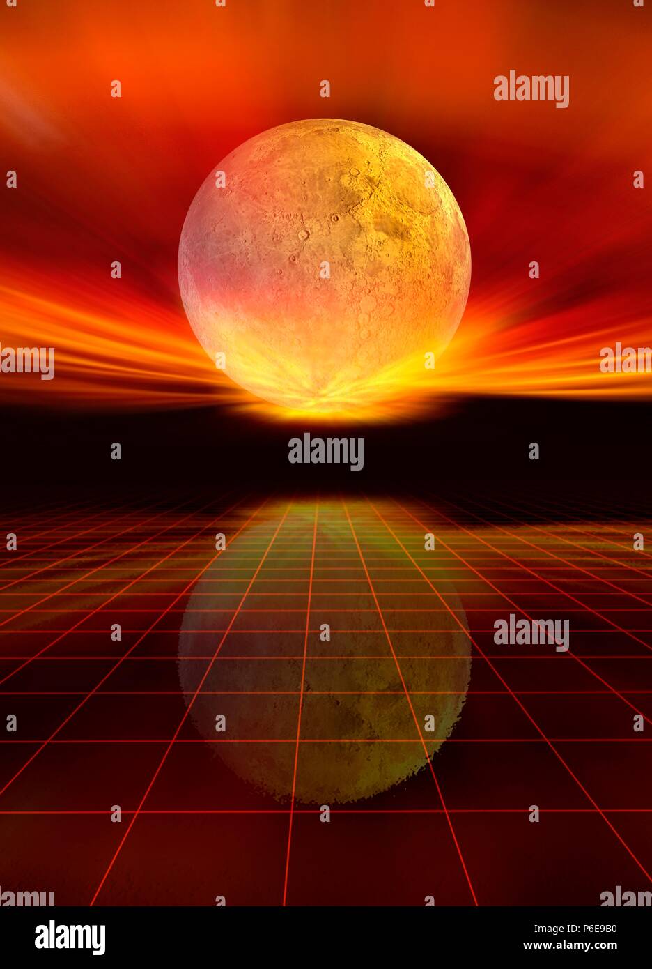 Planet and grid hi-res stock photography and images - Alamy