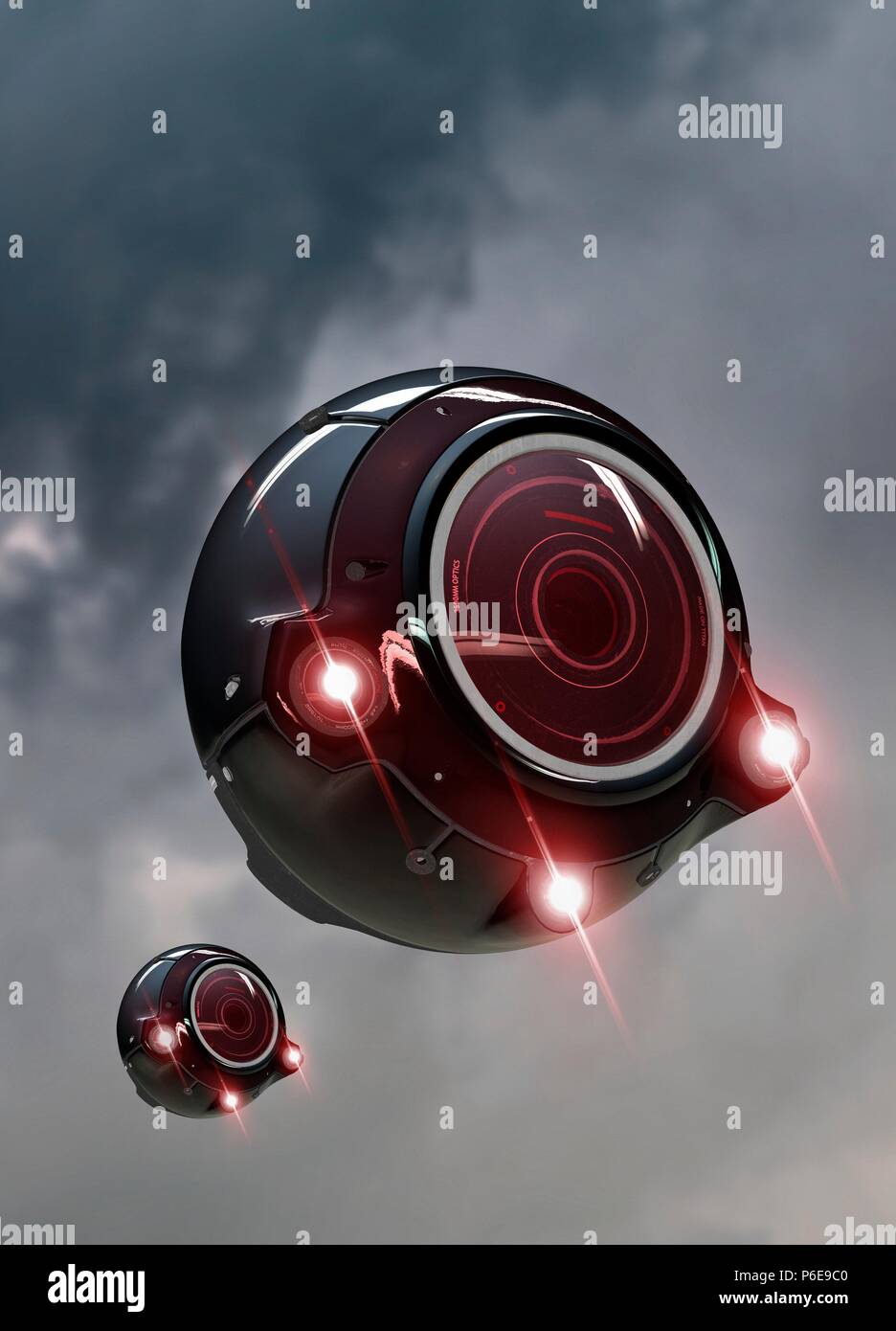 Smart eye sensor, illustration Stock Photo - Alamy