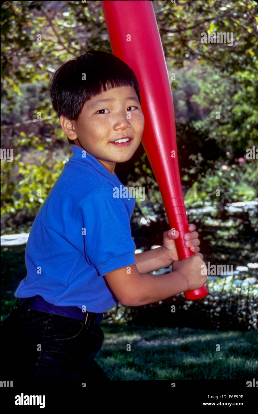 Boy newly adopted from Korea learns to play American baseball game, MR ...