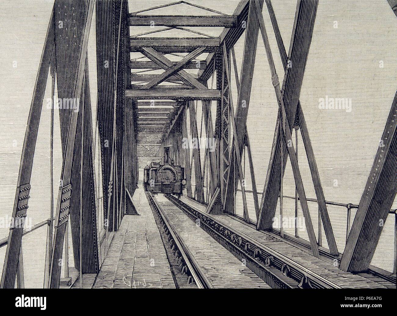 FERROCARRILES. INGLATERRA. CATASTROFE DEL PUENTE SOBRE EL RIO TAY EN ...