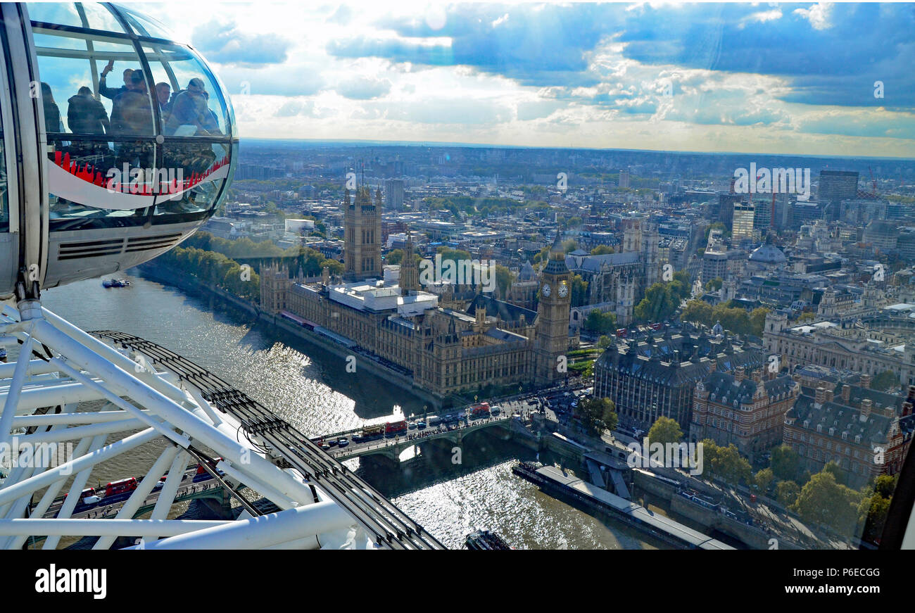 Aerial view of london big ben hi-res stock photography and images - Alamy