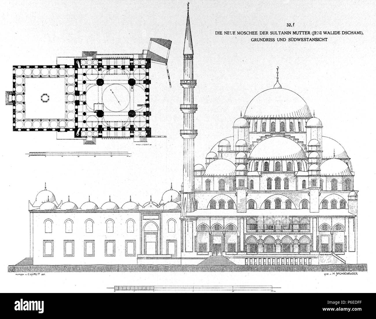 Sultan Ahmed Mosque Plan