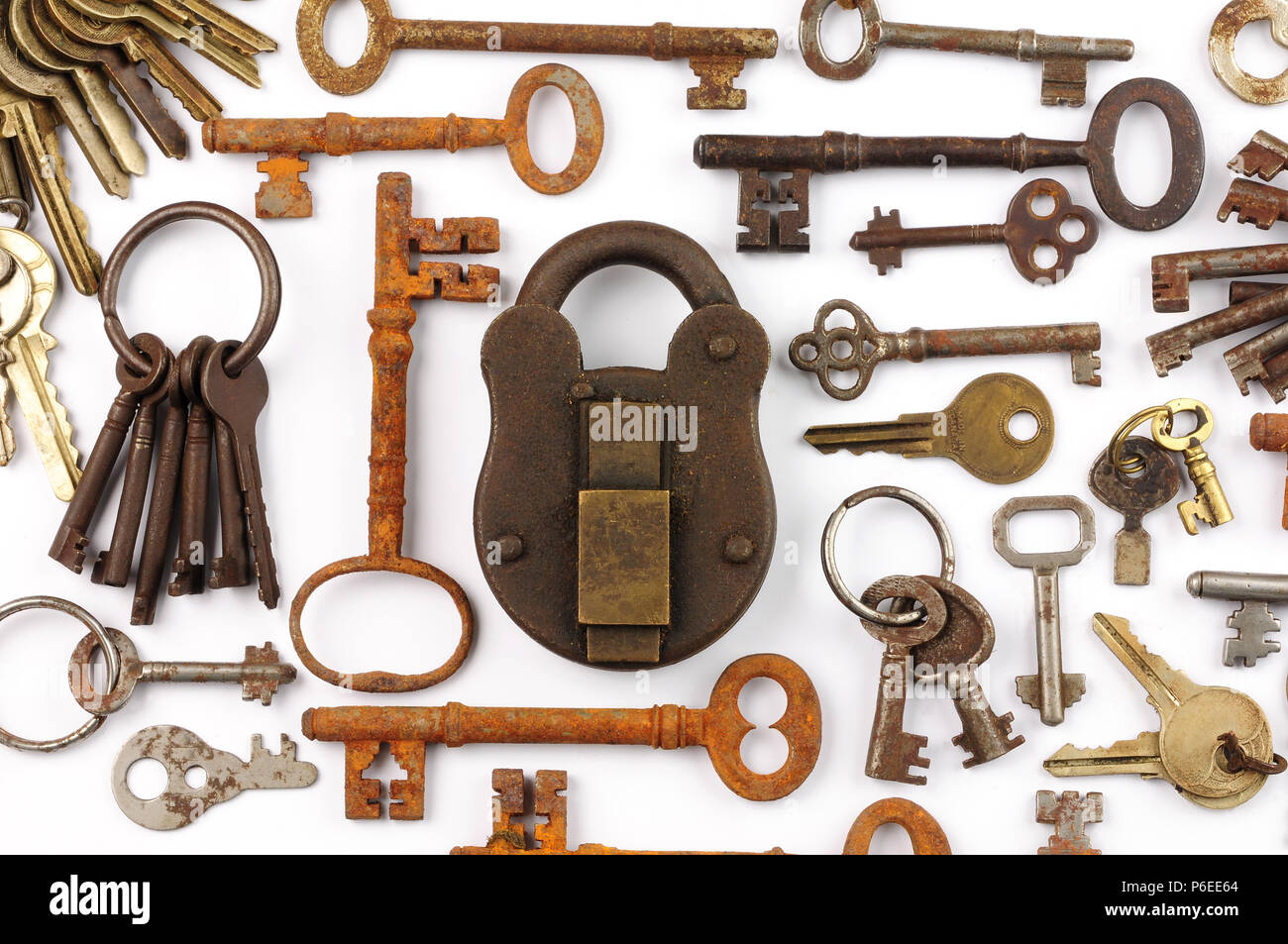Vintage metal keys hi-res stock photography and images - Alamy