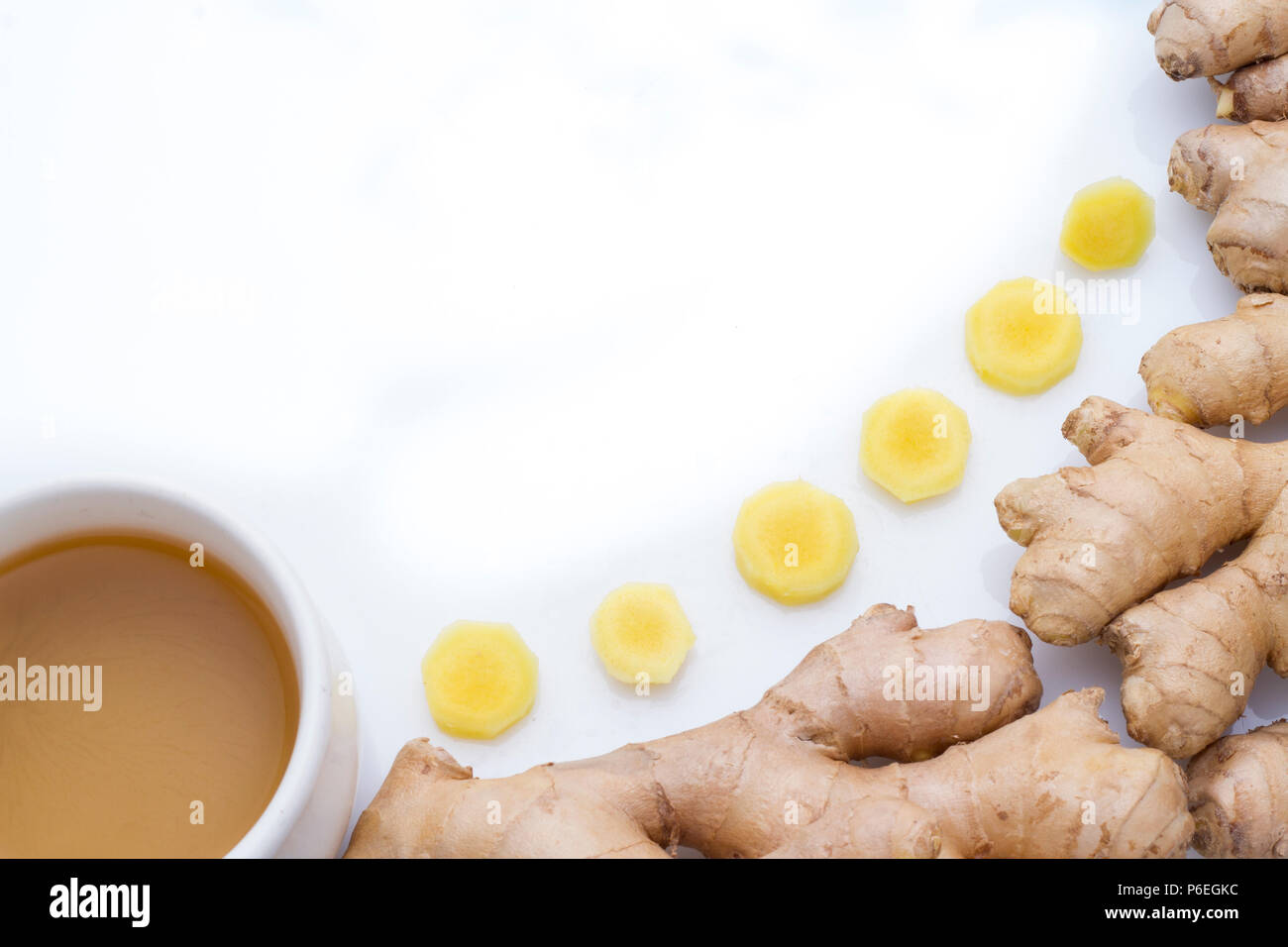Top view closeup small ginger hi-res stock photography and images - Alamy