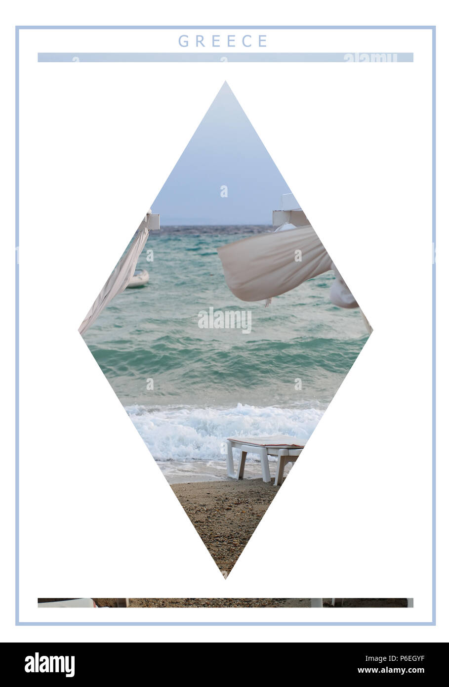 Greece typography T shirt graphic fashion design poster Stock Photo - Alamy