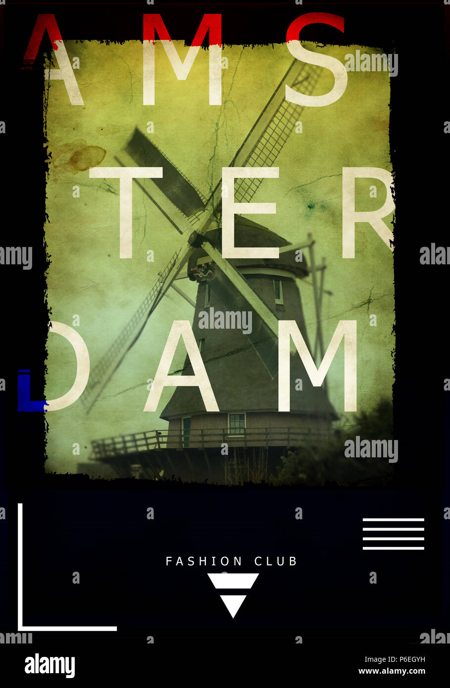 Amsterdam poster design Stock Photo - Alamy