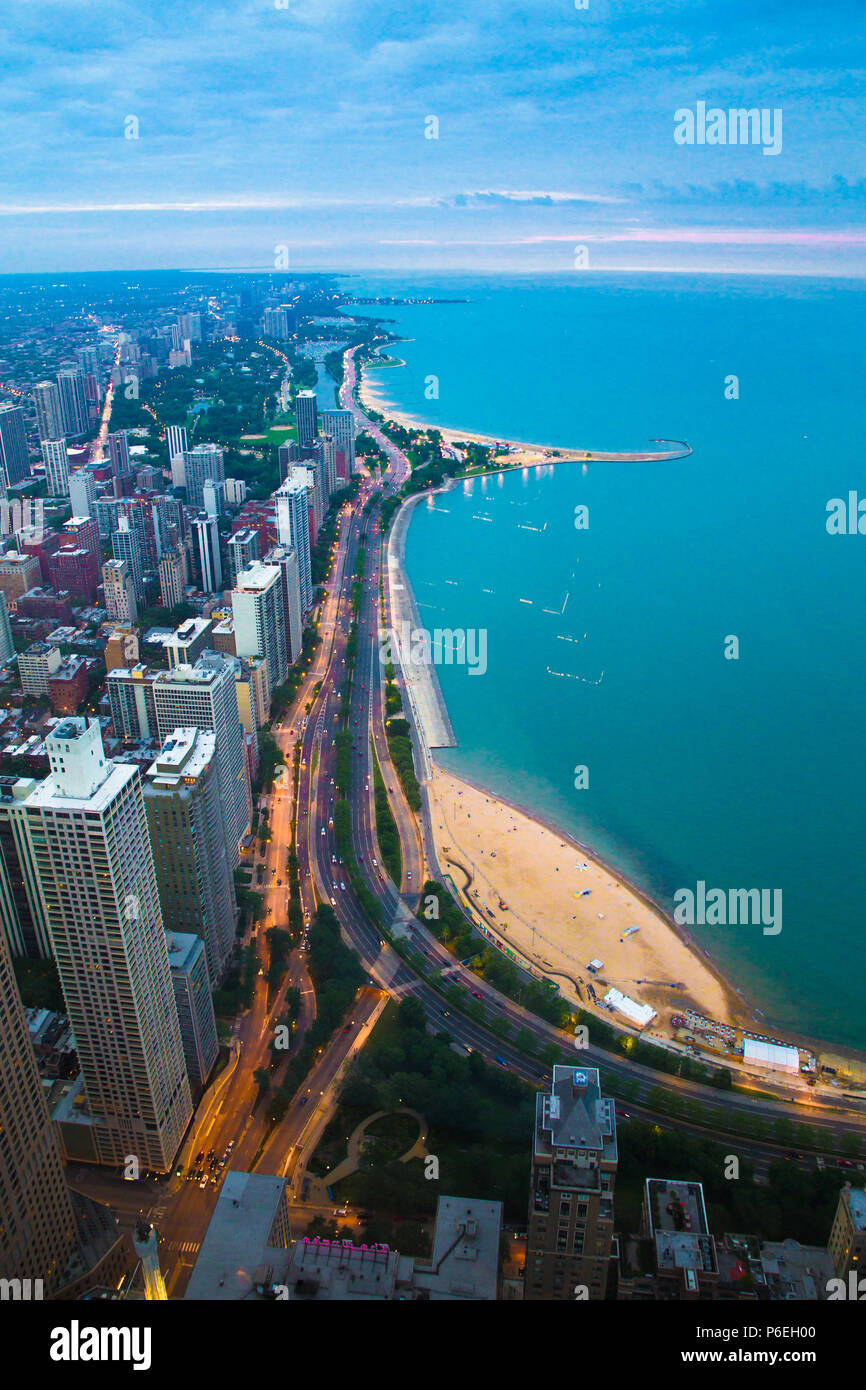 City In Illinois Us North Of Chicago On Lake Michigan at Adriana ...