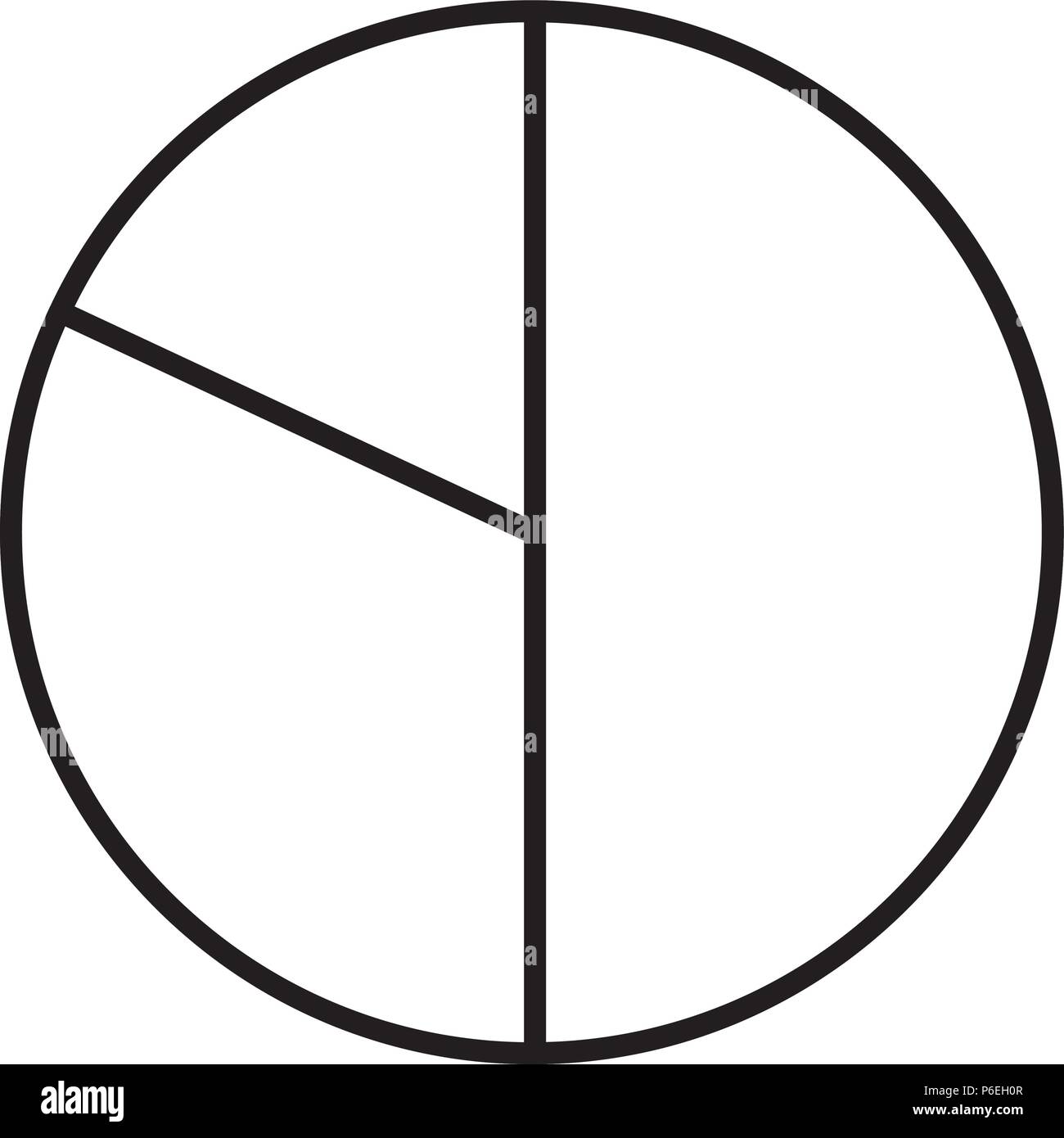 line circle statistics graphic diagram data vector illustration Stock ...