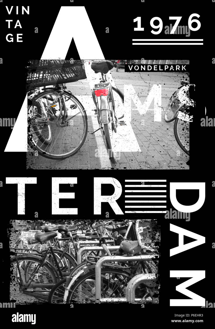 Amsterdam poster design Stock Photo - Alamy